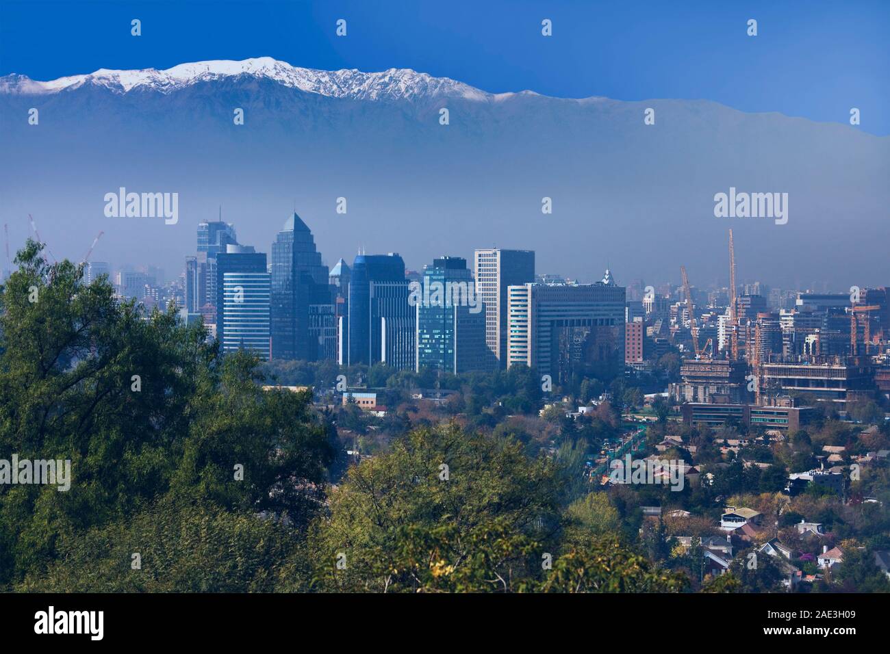 Urban air pollution over the city of Santiago in central Chile ...