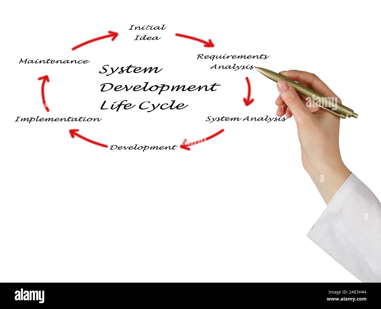 System development life cycle Stock Photo - Alamy