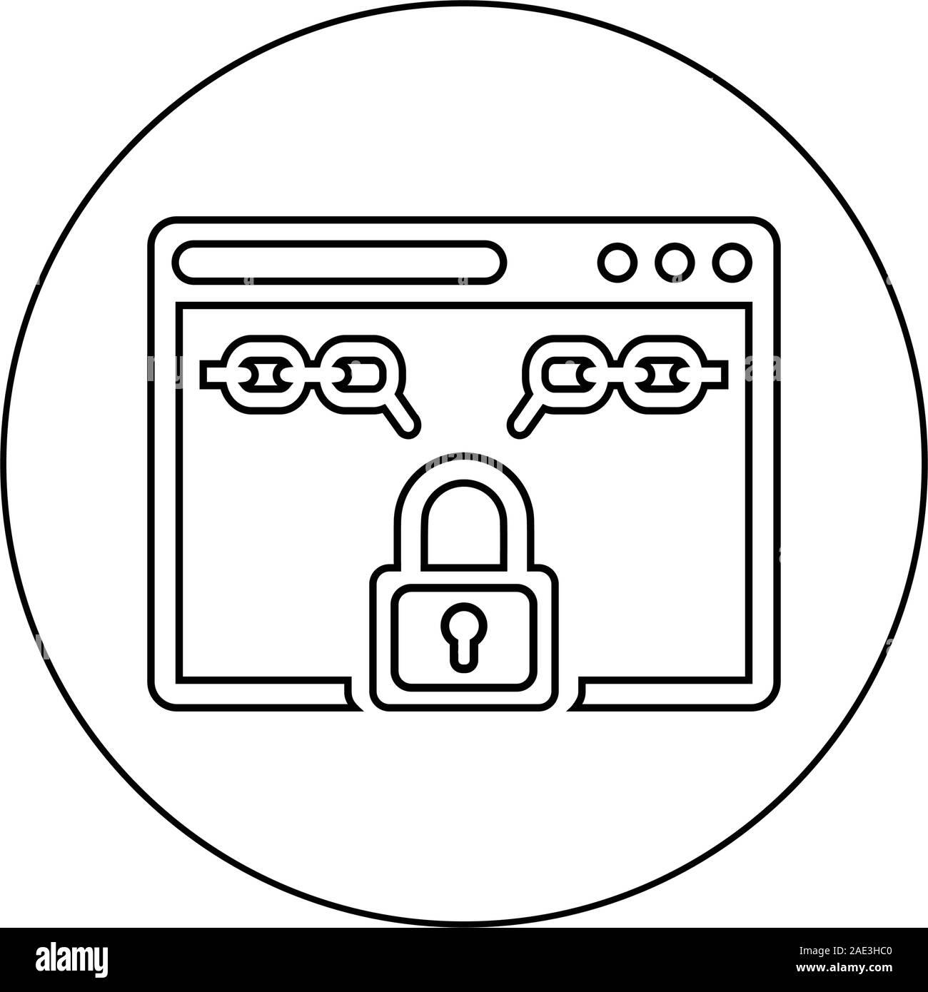 Cyber security logo Black and White Stock Photos & Images - Alamy