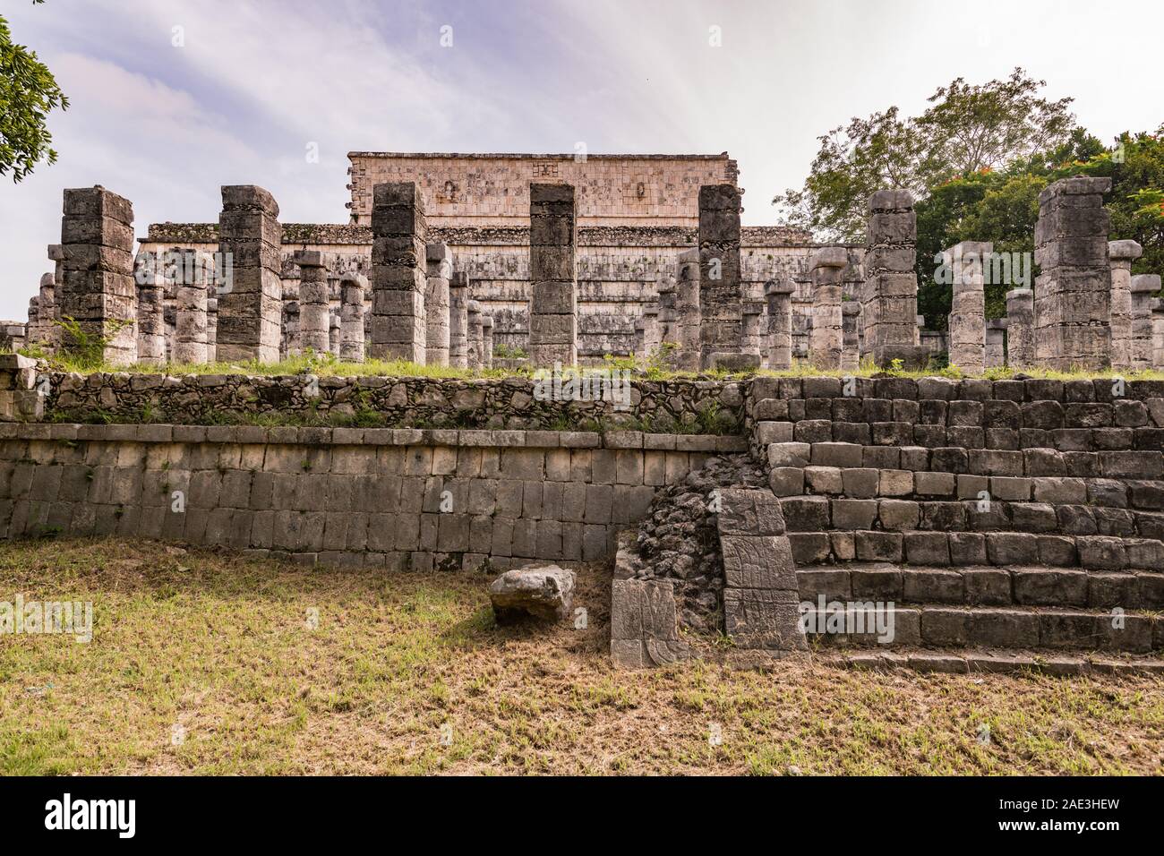 Structures at the UNESCO site of Chichen Itza, Yucatan. Mexico Stock ...