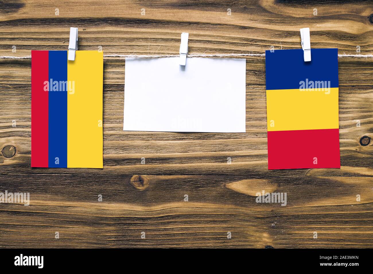 Colombia romania flag hi-res stock photography and images - Alamy
