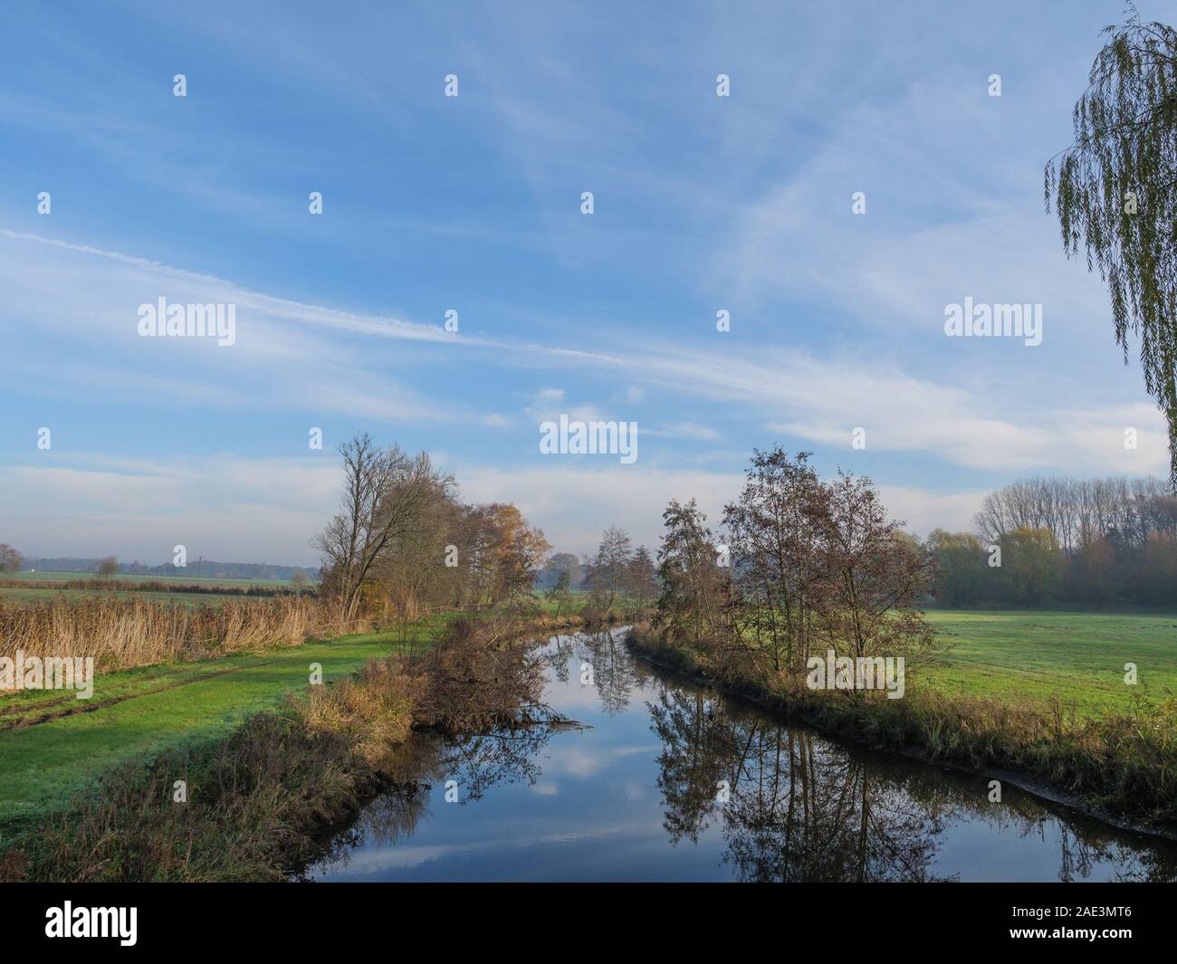 hike at a german river Stock Photo - Alamy