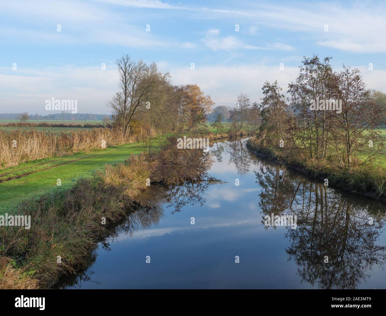 hike at a german river Stock Photo - Alamy