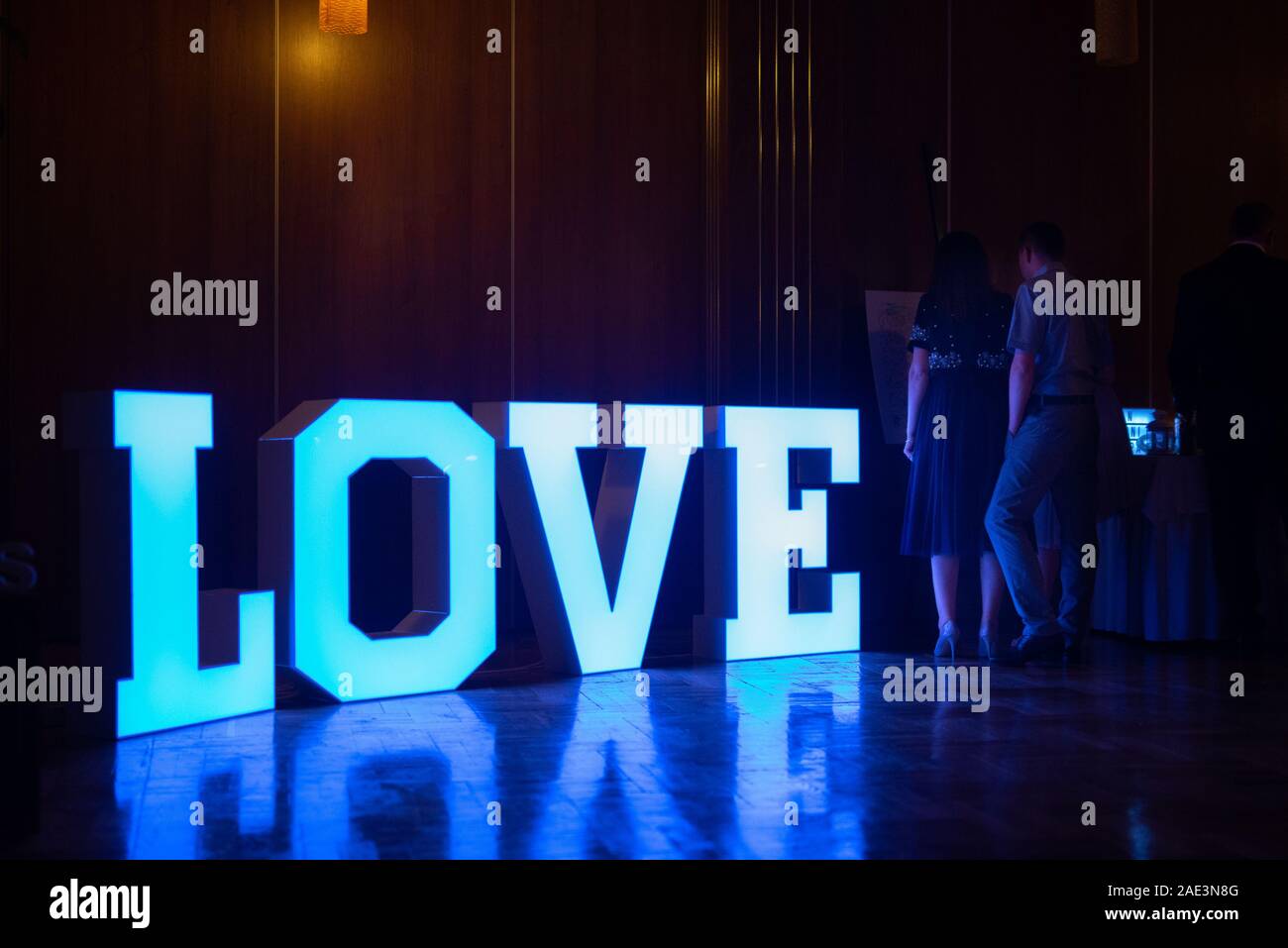 Large letters at a wedding hi-res stock photography and images - Alamy