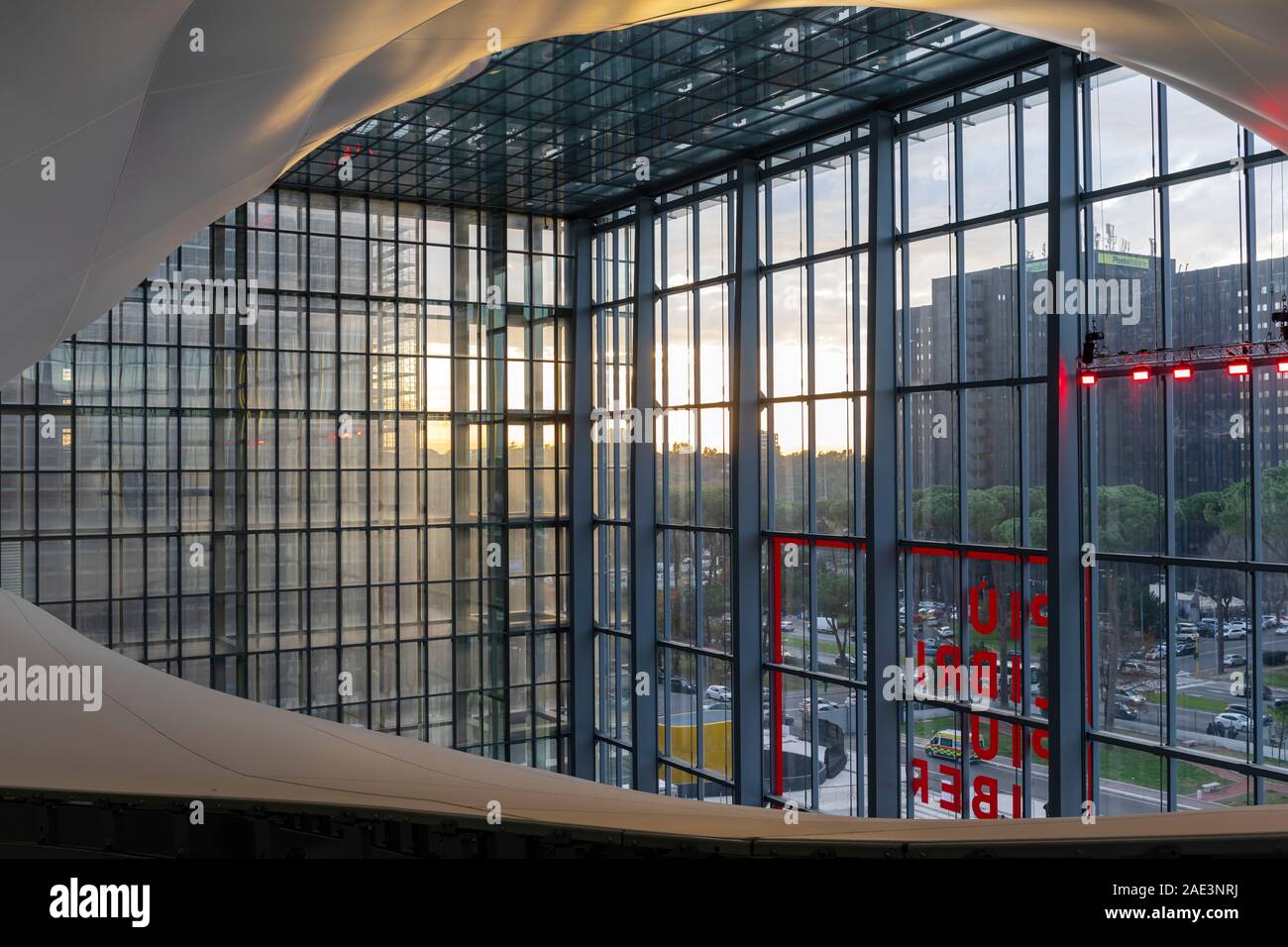 Rome, Italy - December 5, 2019: Convention Center - La Nuvola. Interior ...