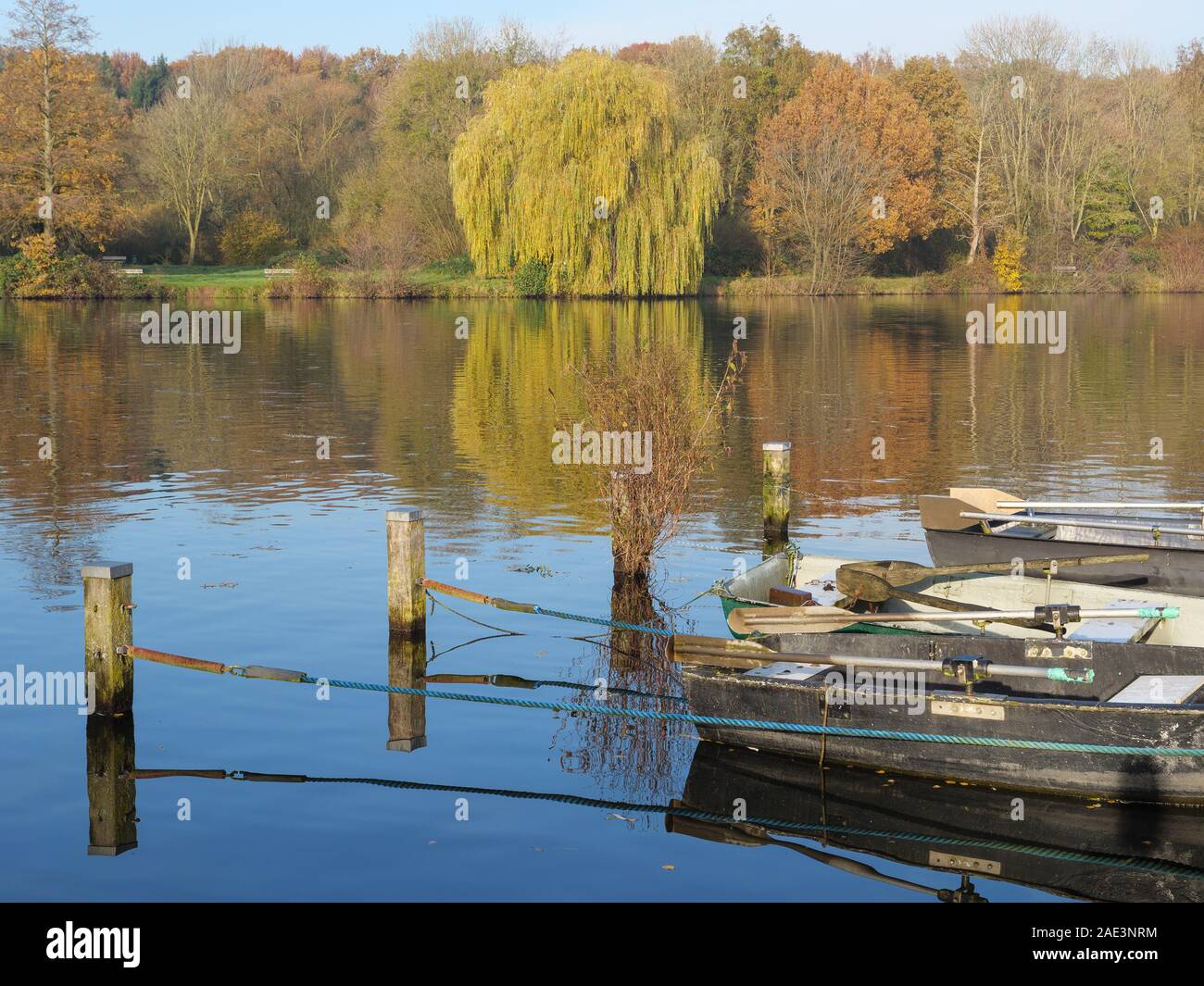 boats on a german lake Stock Photo - Alamy