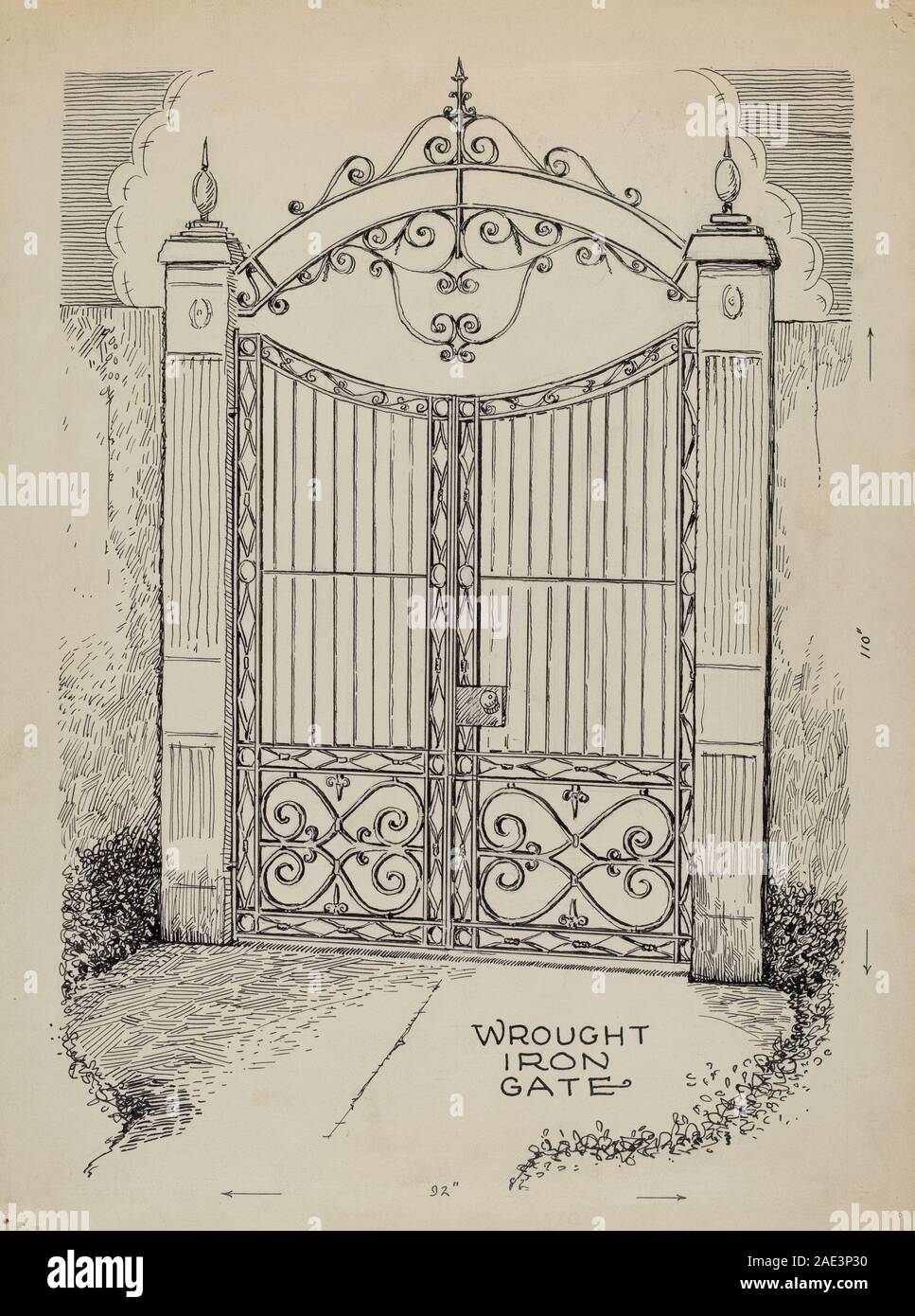 Fine cast iron gates hi-res stock photography and images - Alamy