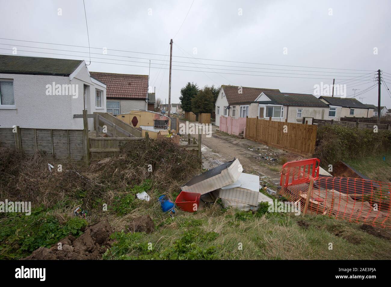 Jaywick, a rundown Essex seaside resort in Tendring near Clacton-on-Sea ...