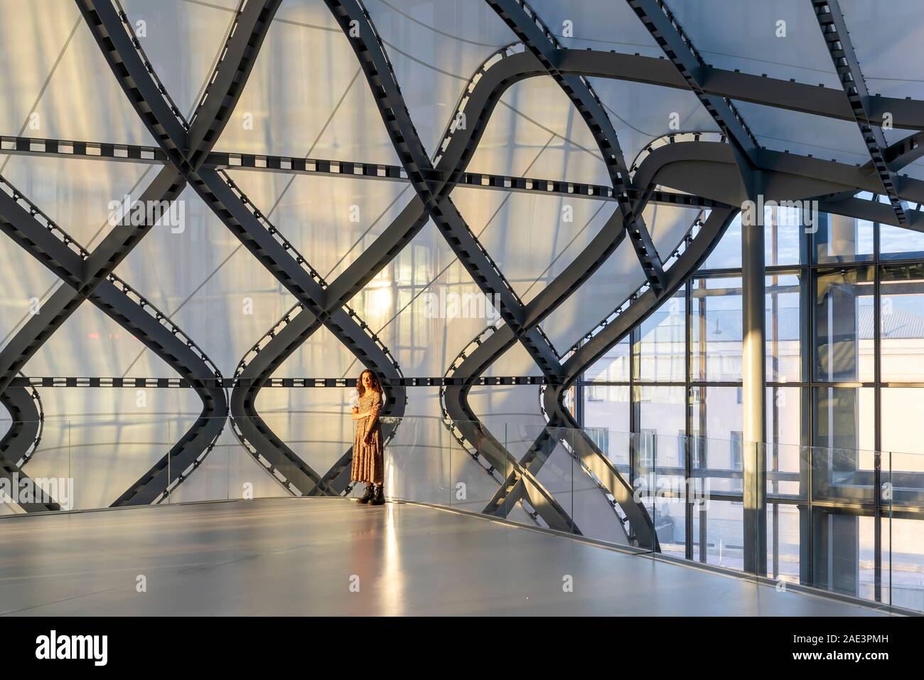 Rome, Italy - December 5, 2019: Convention Center - La Nuvola. Interior ...