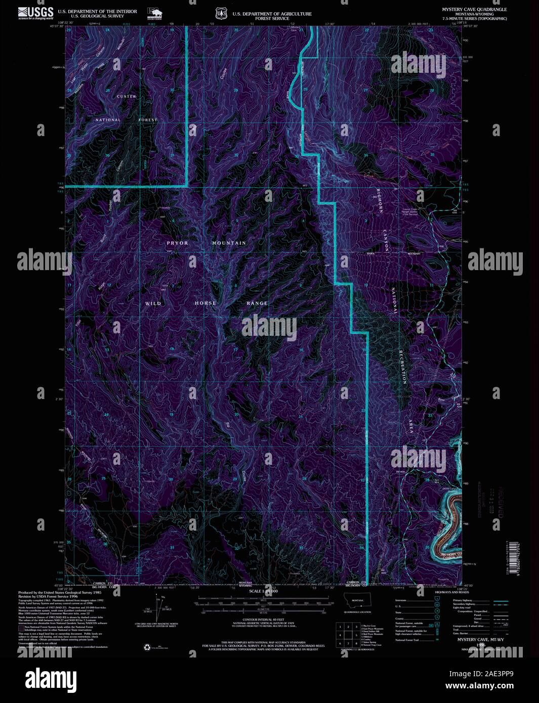MT Mystery Cave 265683 1996 24000 Inverted Restoration Stock Photo - Alamy
