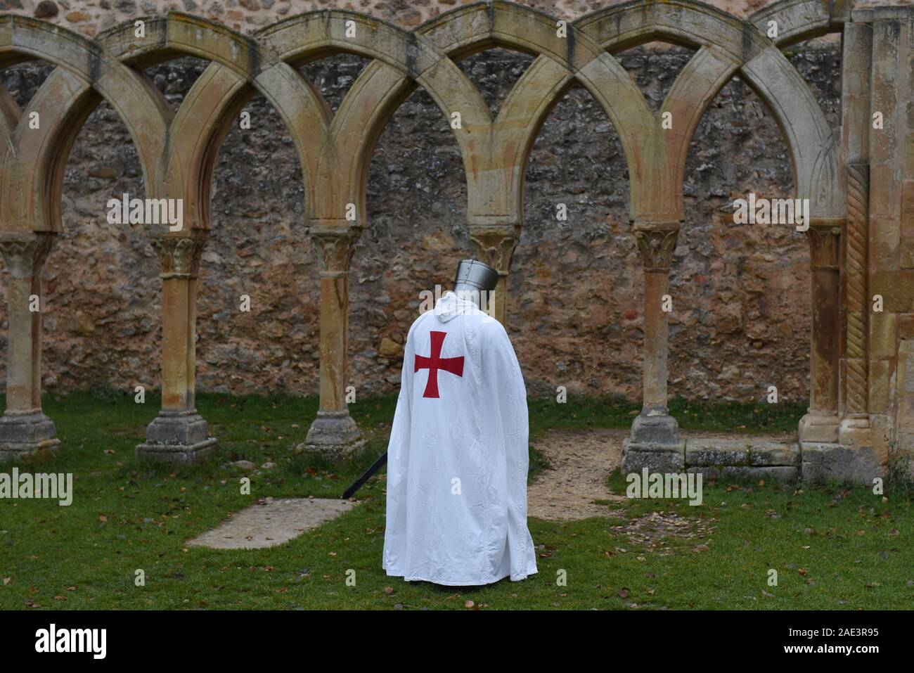 A man dressed as a templario during a re-enactment.The Catholic ...