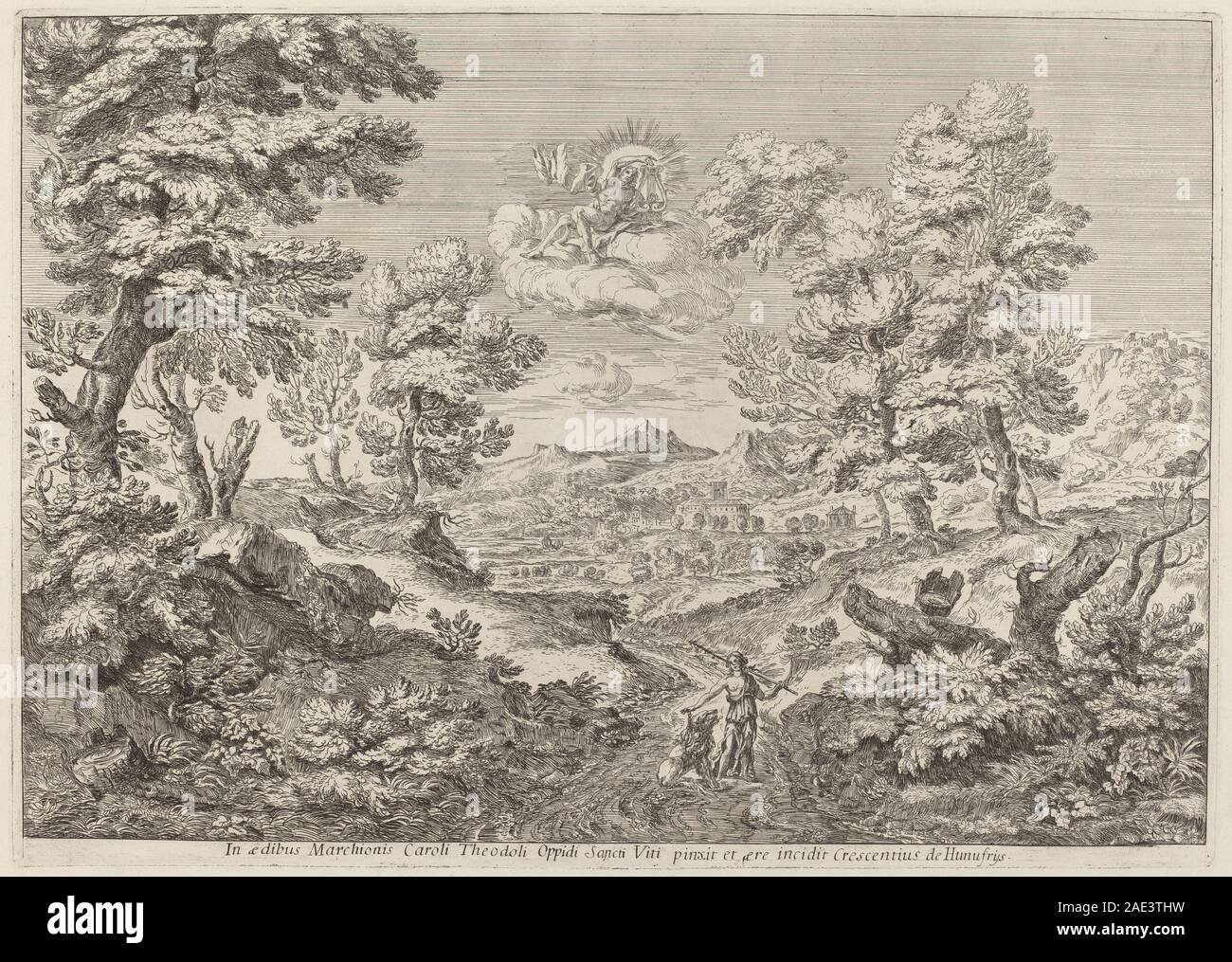 Apollo and a Nymph Leading a Lion; 1696date Crescenzio Onofri, Apollo ...