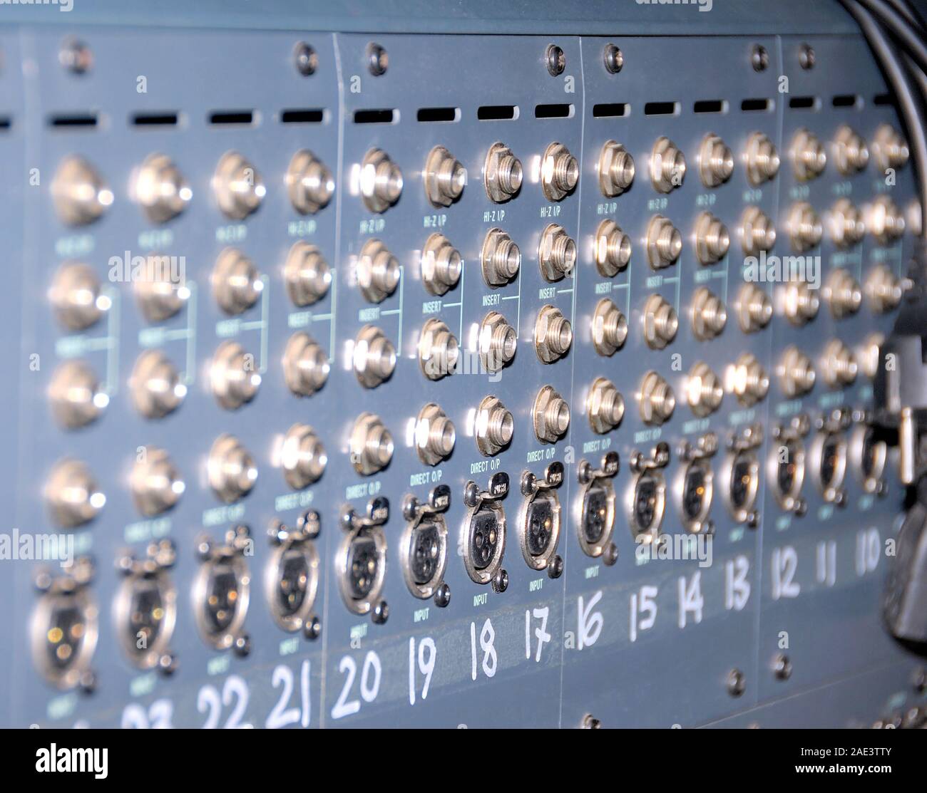 Mixing Sockets. Connections of a sound equipment proffesional xlr audio ...