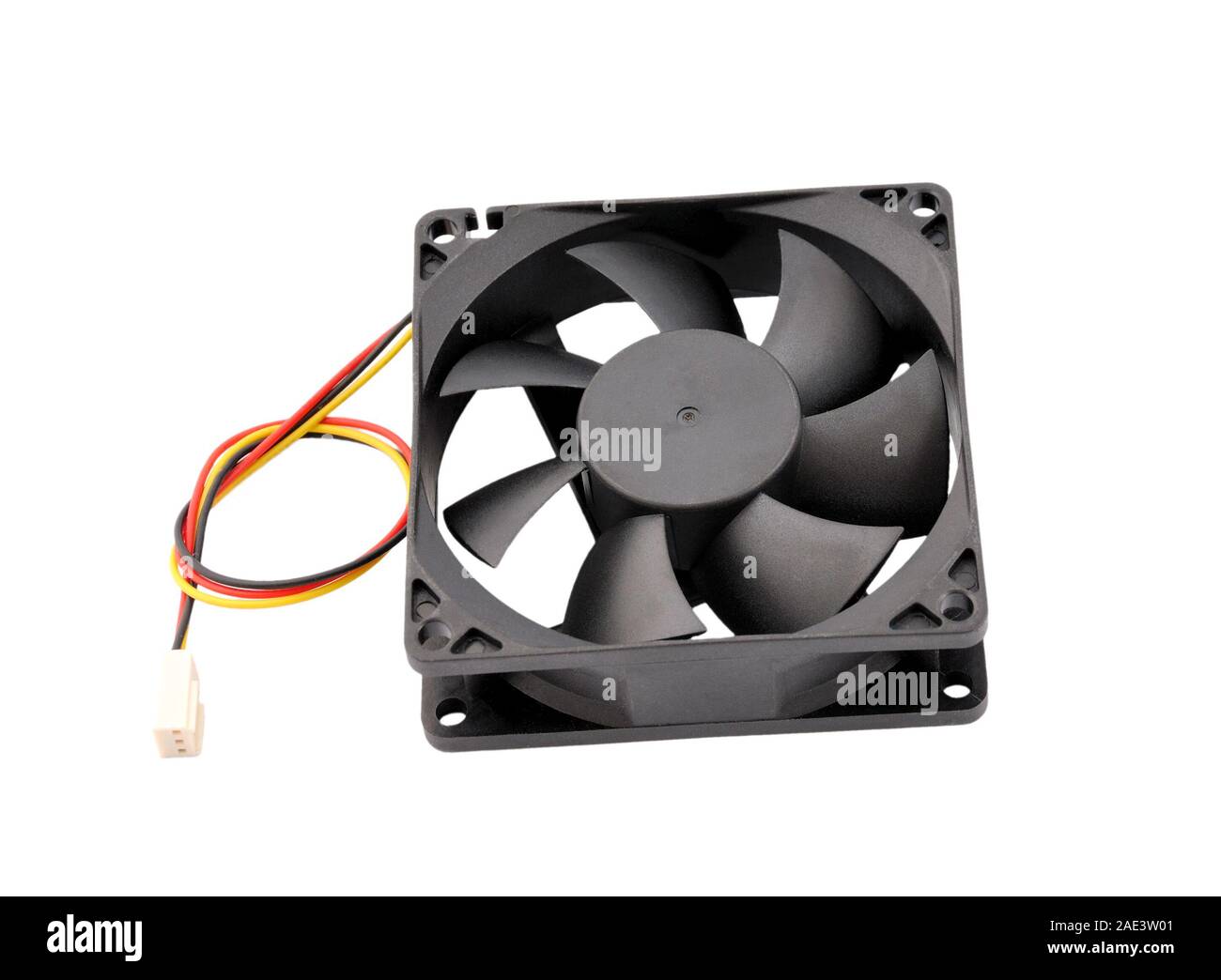 The computer fan isolated on white background Stock Photo - Alamy