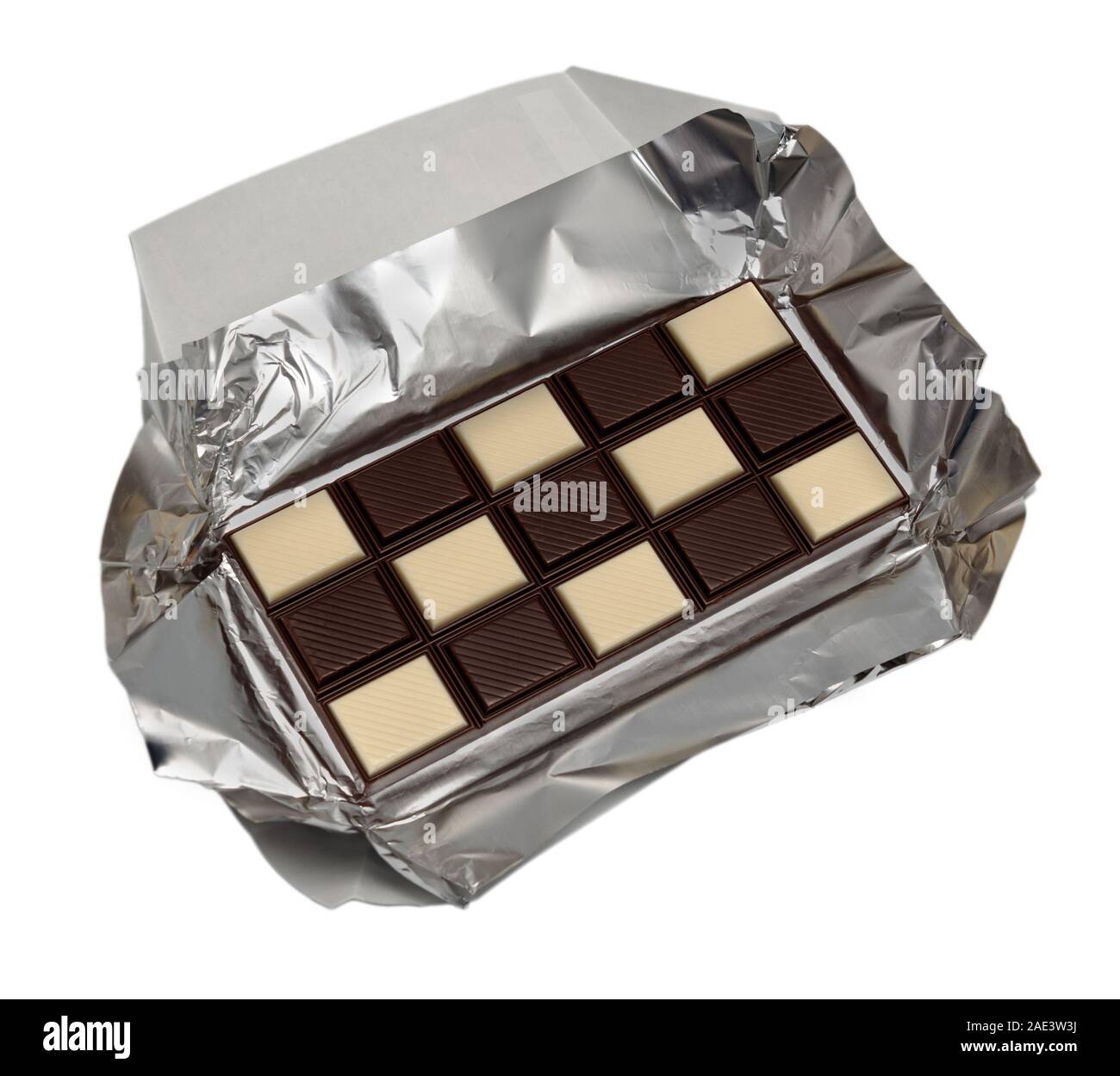 Food collection - Tile black and white chocolate, shallow dof Stock ...