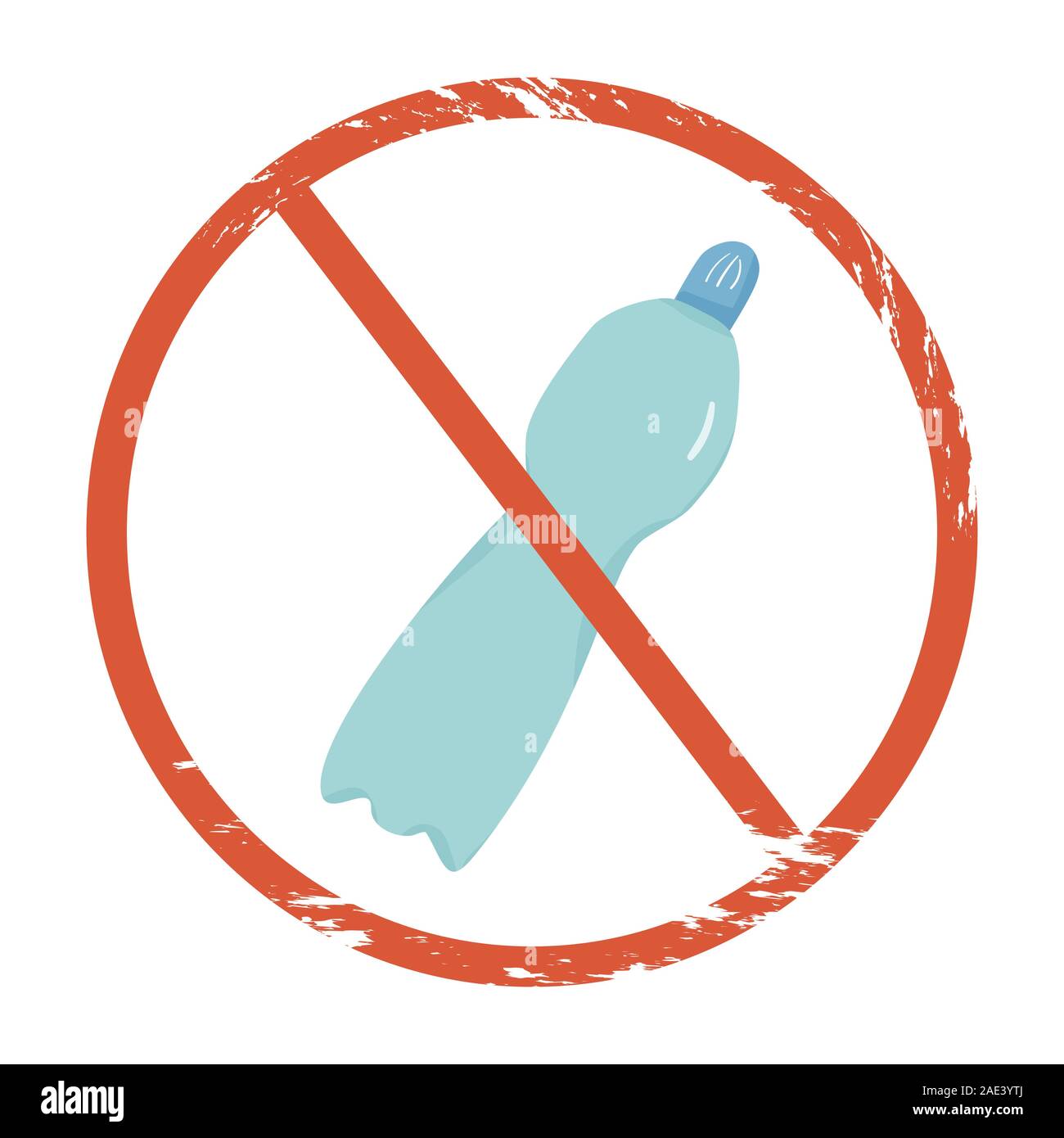 No plastic symbol. Forbidden plastic bag sign. Vector illustration ...