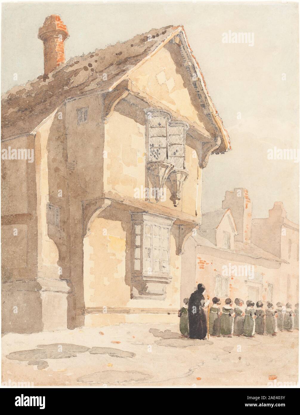 The School Walk David Cox, The School Walk Stock Photo - Alamy