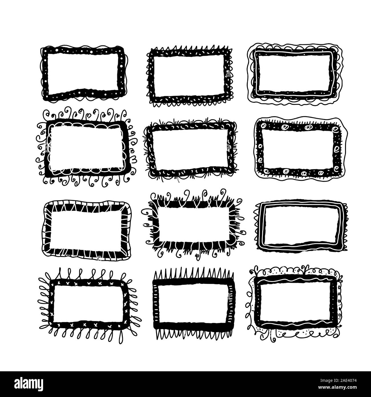 Hand Drawn Borders And Frames Hand Drawn Vintage Borders Frames Your