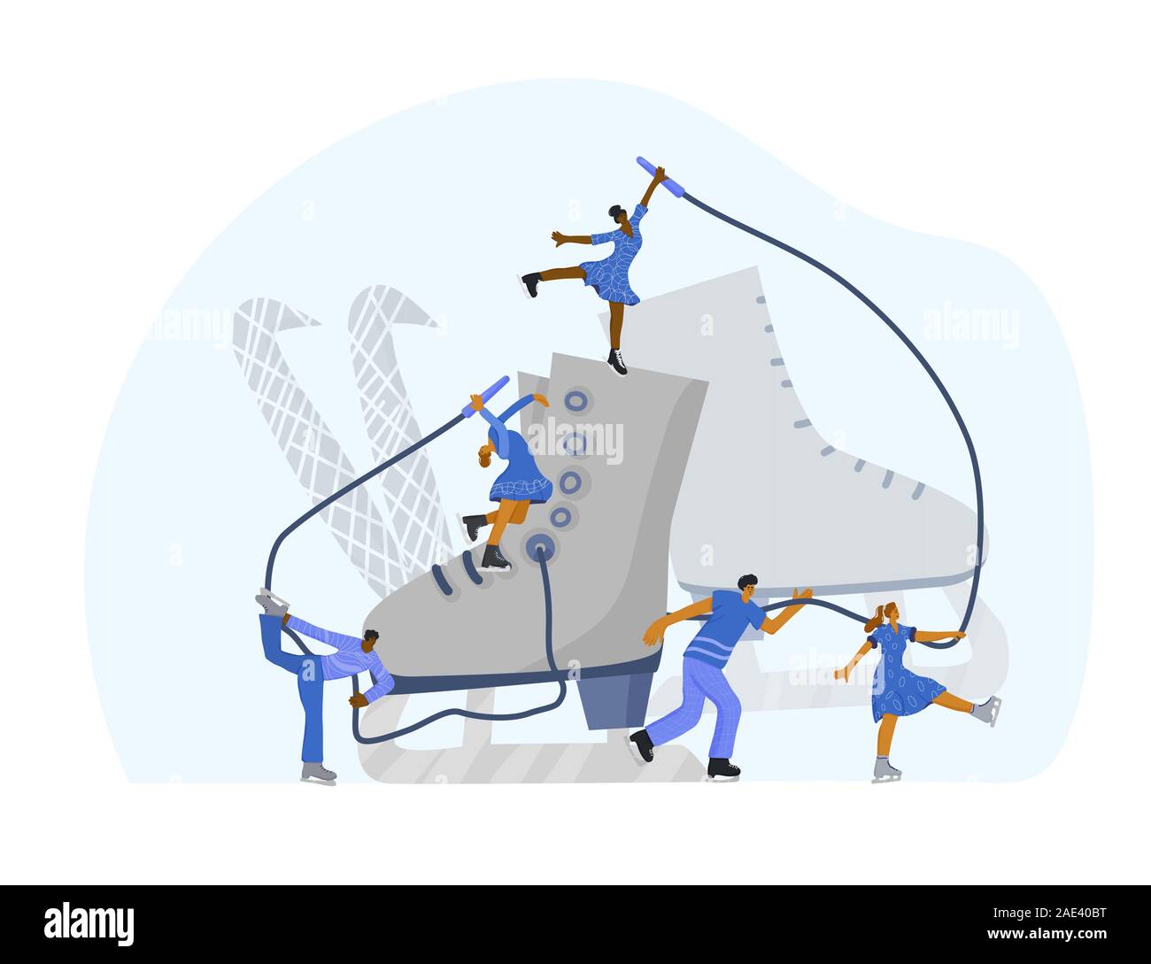 Woman tying laces Stock Vector Images - Alamy