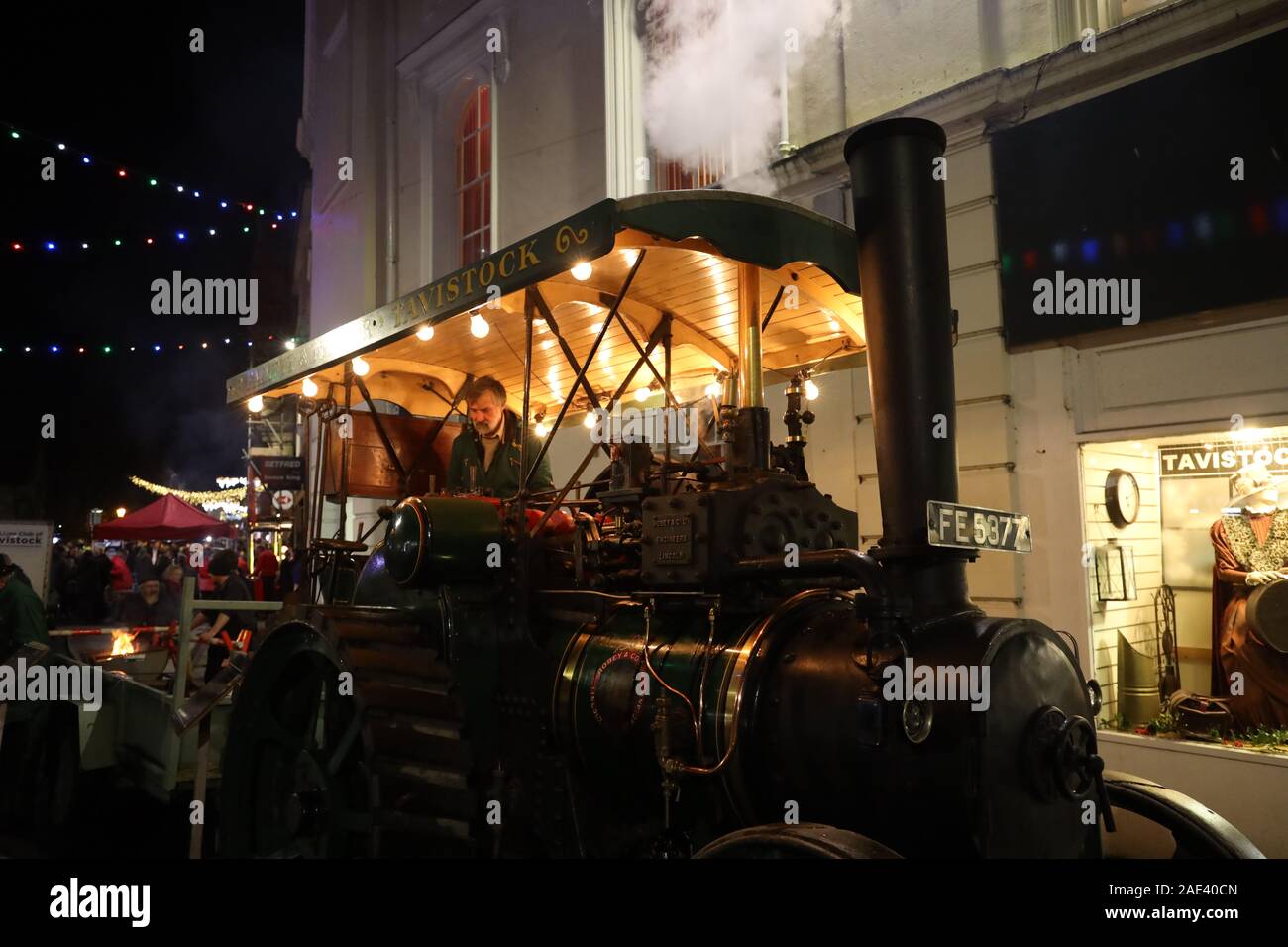 Tavistock, UK. 6 December 2019. Crowds gather to celebrate the annual “Tavistock Dickensian ...