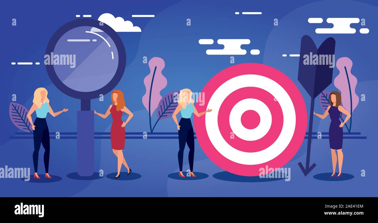 Target lupe and people vector design Stock Vector Image & Art - Alamy