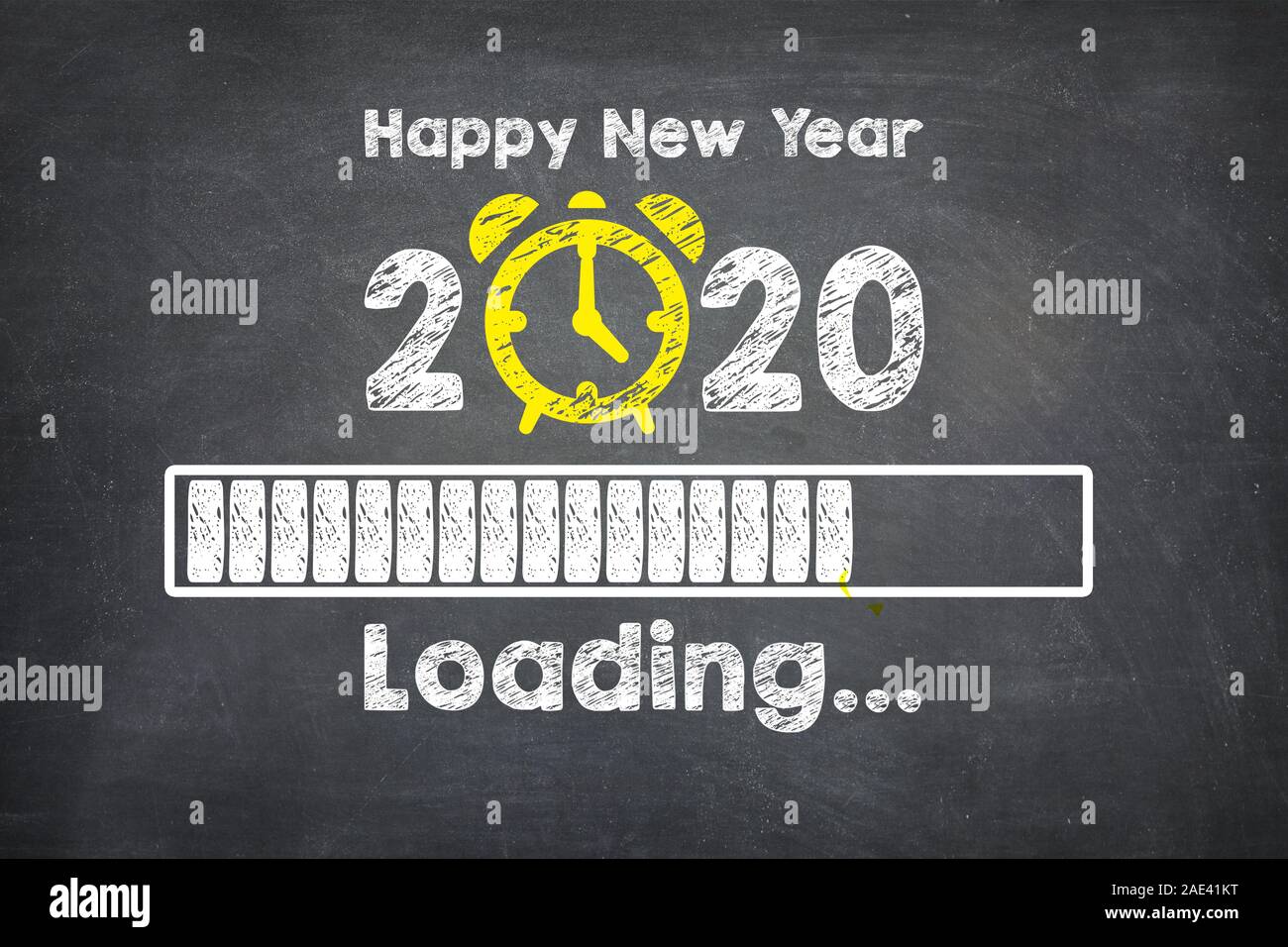 New year concepts 2020 countdown clock on blackboard Stock Photo - Alamy