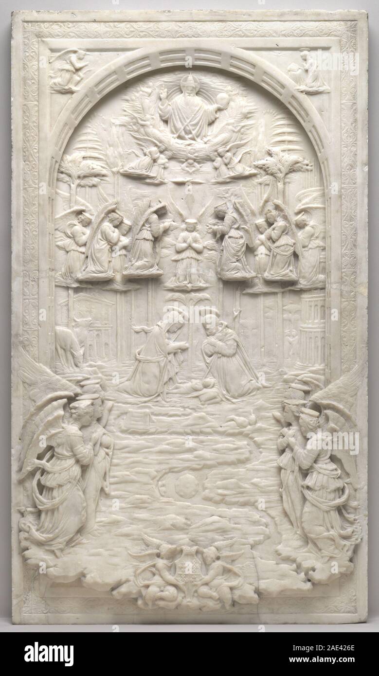 A circa 1460 painting by Domenico Gagini depicting the Nativity ...