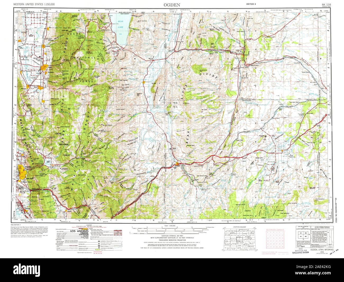 Map of ogden Cut Out Stock Images & Pictures - Alamy