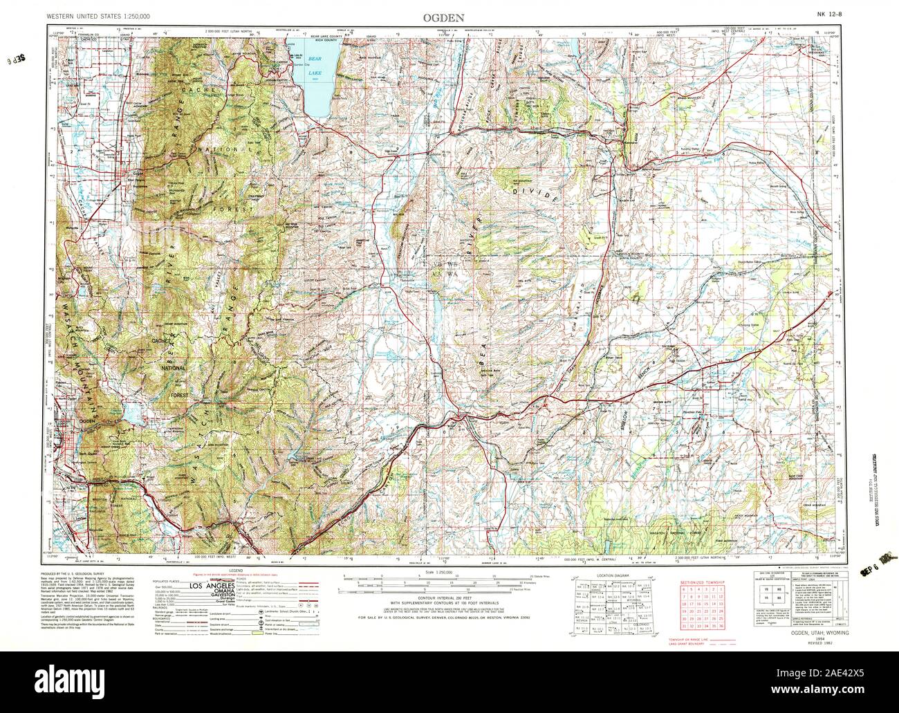 Map of ogden Cut Out Stock Images & Pictures - Alamy