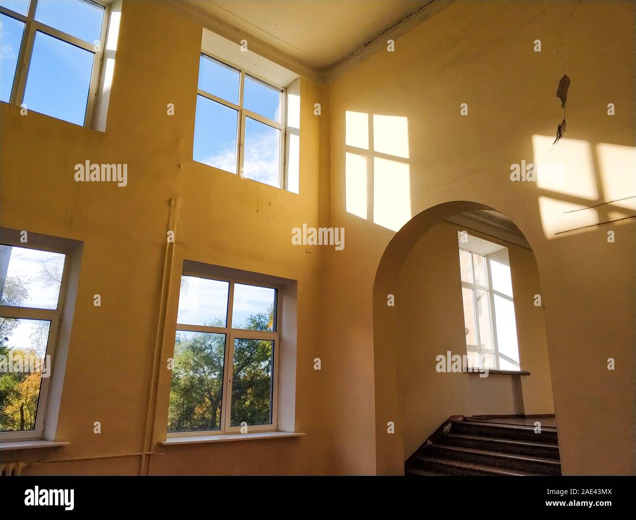 interior architecture of an old university building Stock Photo - Alamy
