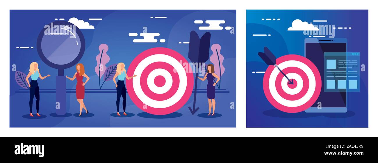 Target lupe and people vector design Stock Vector Image & Art - Alamy