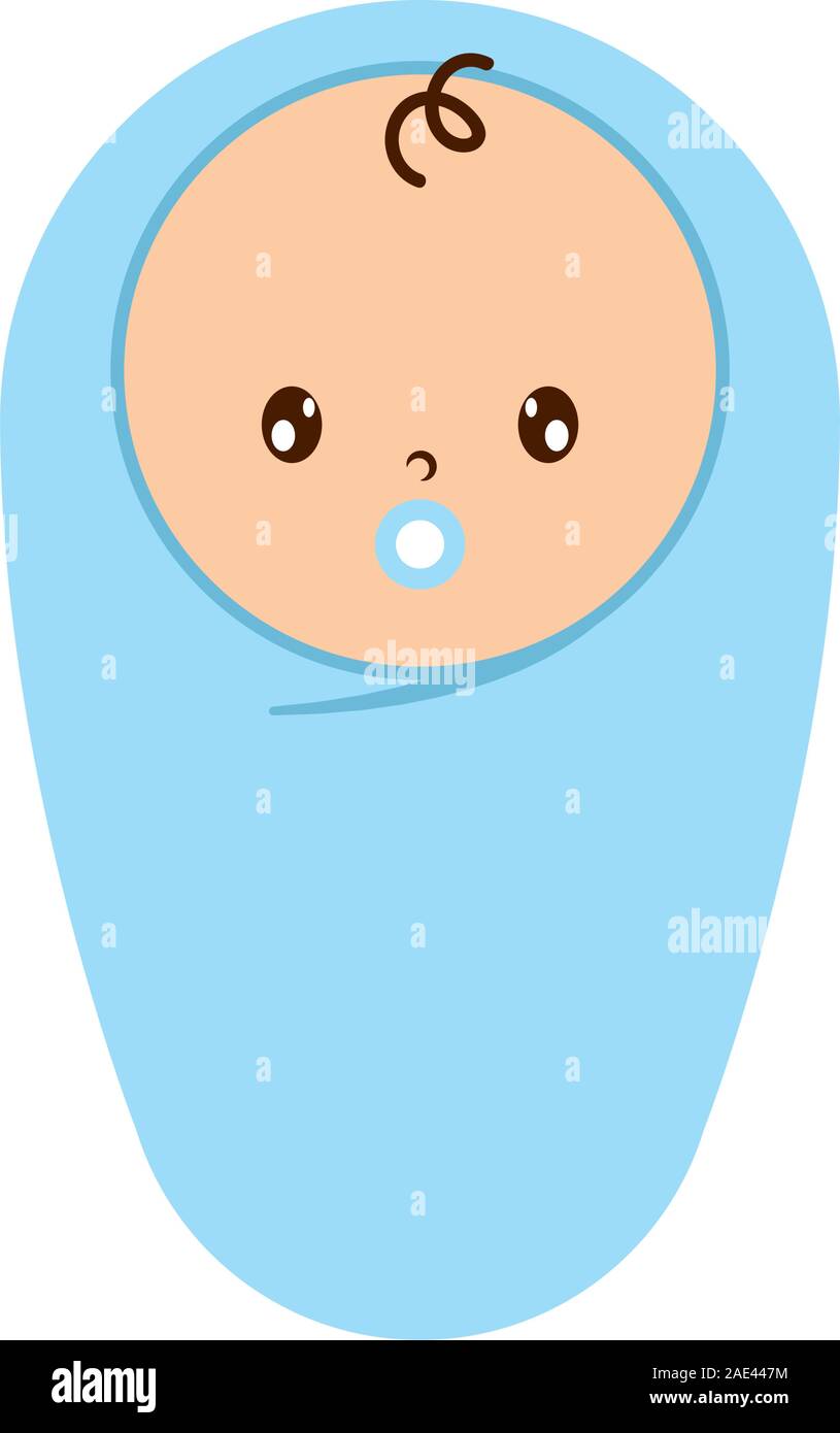 cute little baby boy character Stock Vector Image & Art - Alamy