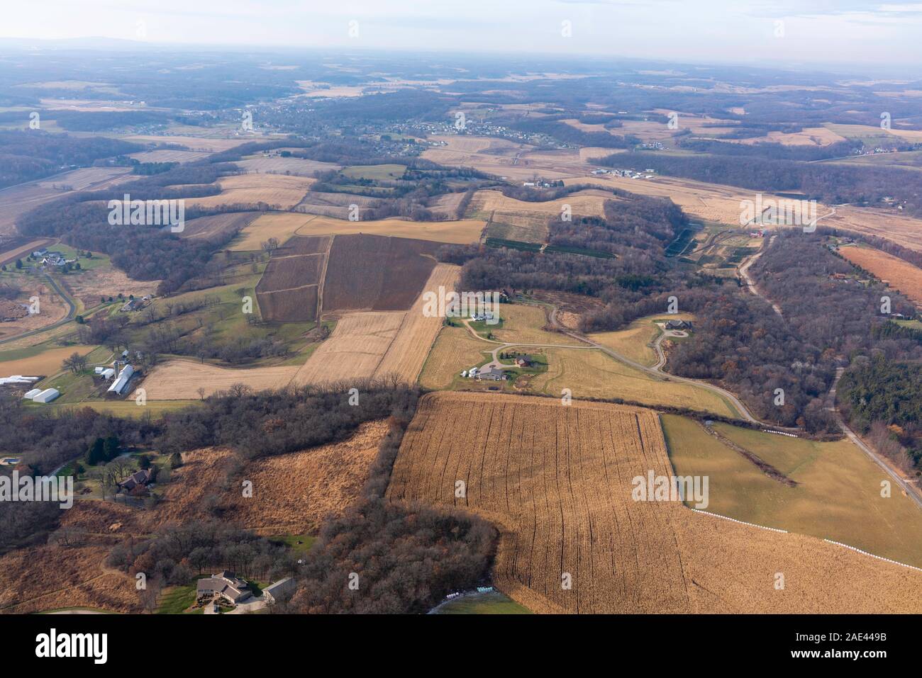 Aerial view of rural dane county hi-res stock photography and images ...