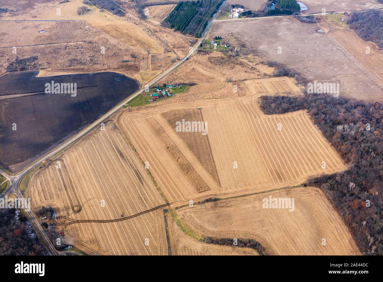 Aerial view of rural dane county hi-res stock photography and images ...