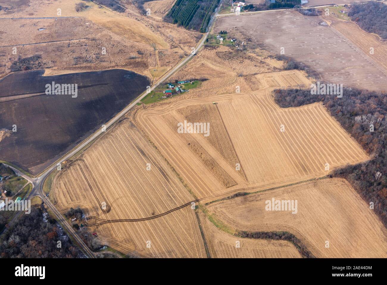 Aerial view of rural dane county hi-res stock photography and images ...