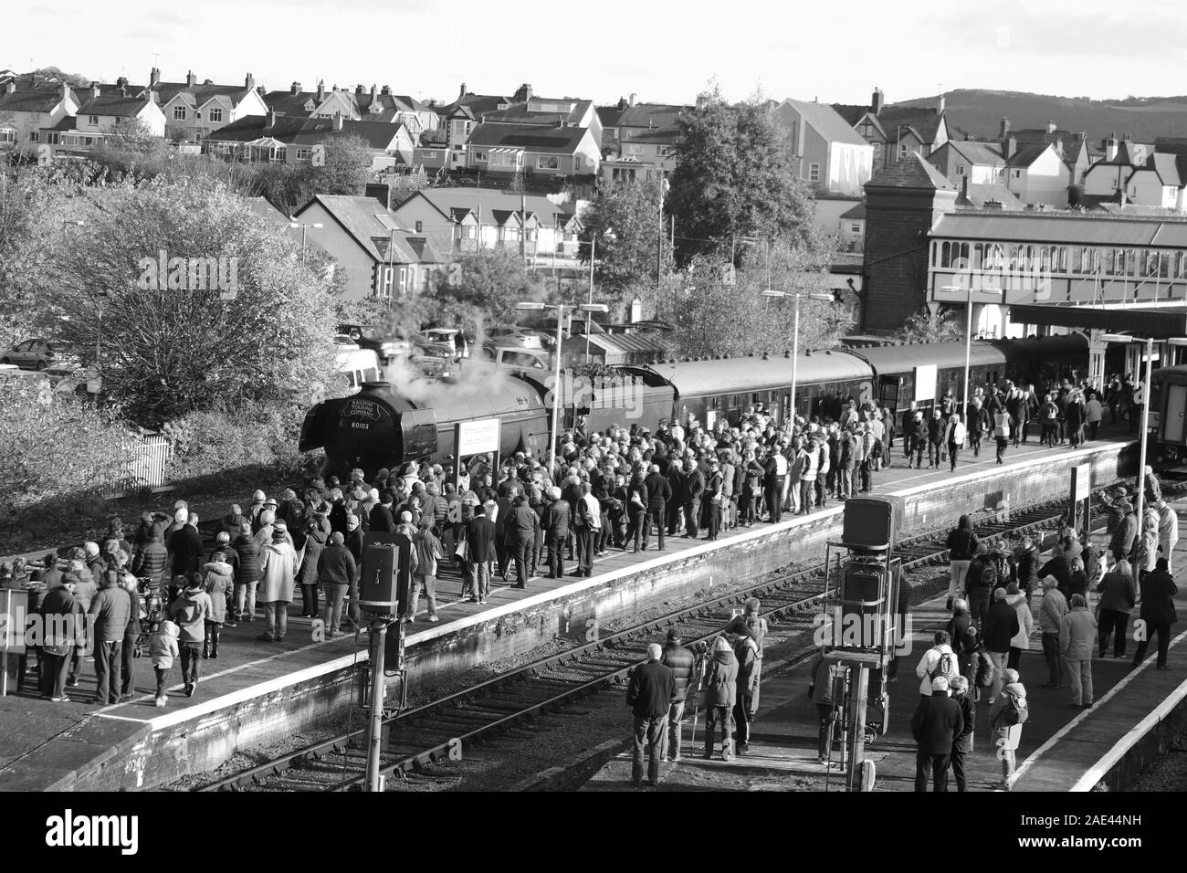 The flying scotsman locomotive Black and White Stock Photos & Images ...