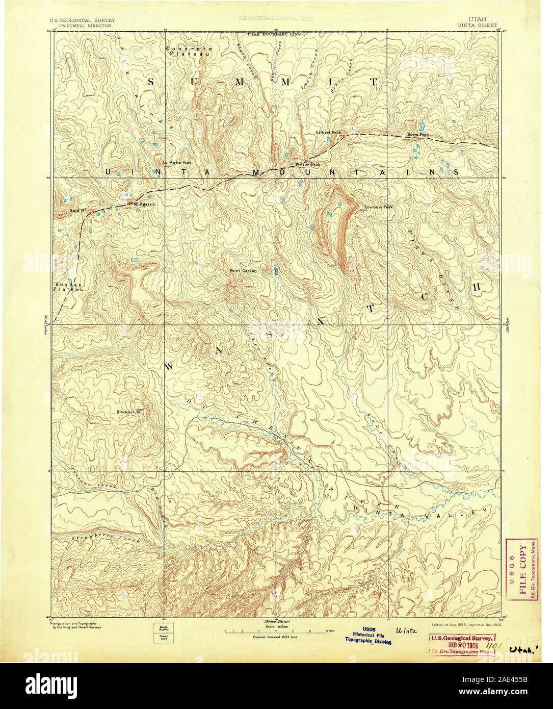 Map of uinta hi-res stock photography and images - Alamy