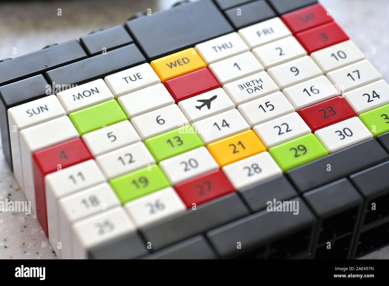 Birthday calendar page hi-res stock photography and images - Alamy