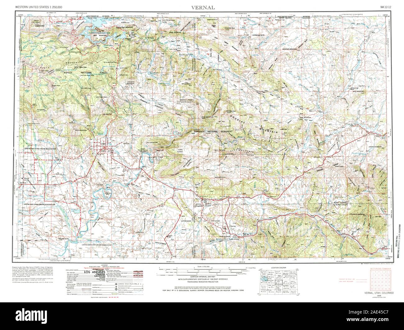 Map of vernal Cut Out Stock Images & Pictures - Alamy