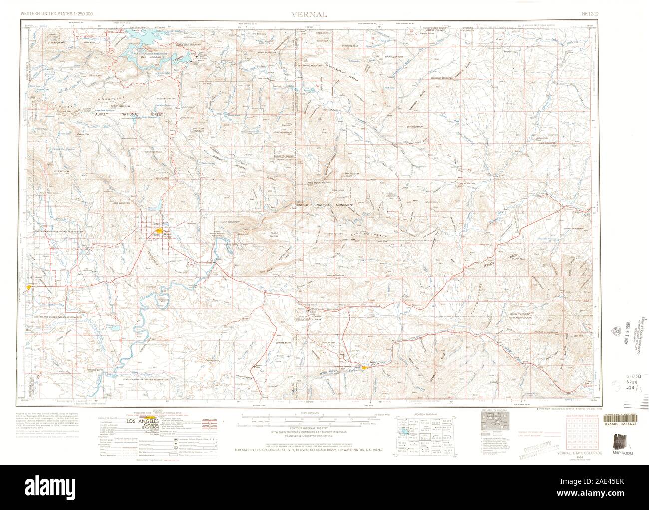 Vernal map hi-res stock photography and images - Alamy