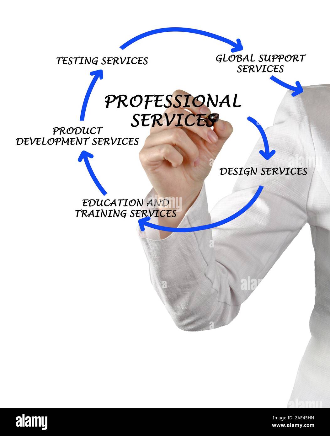 Diagram of professional services Stock Photo - Alamy