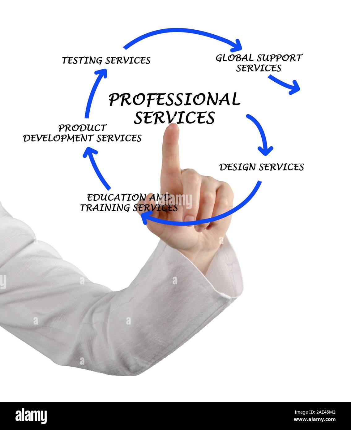 Diagram of professional services Stock Photo - Alamy