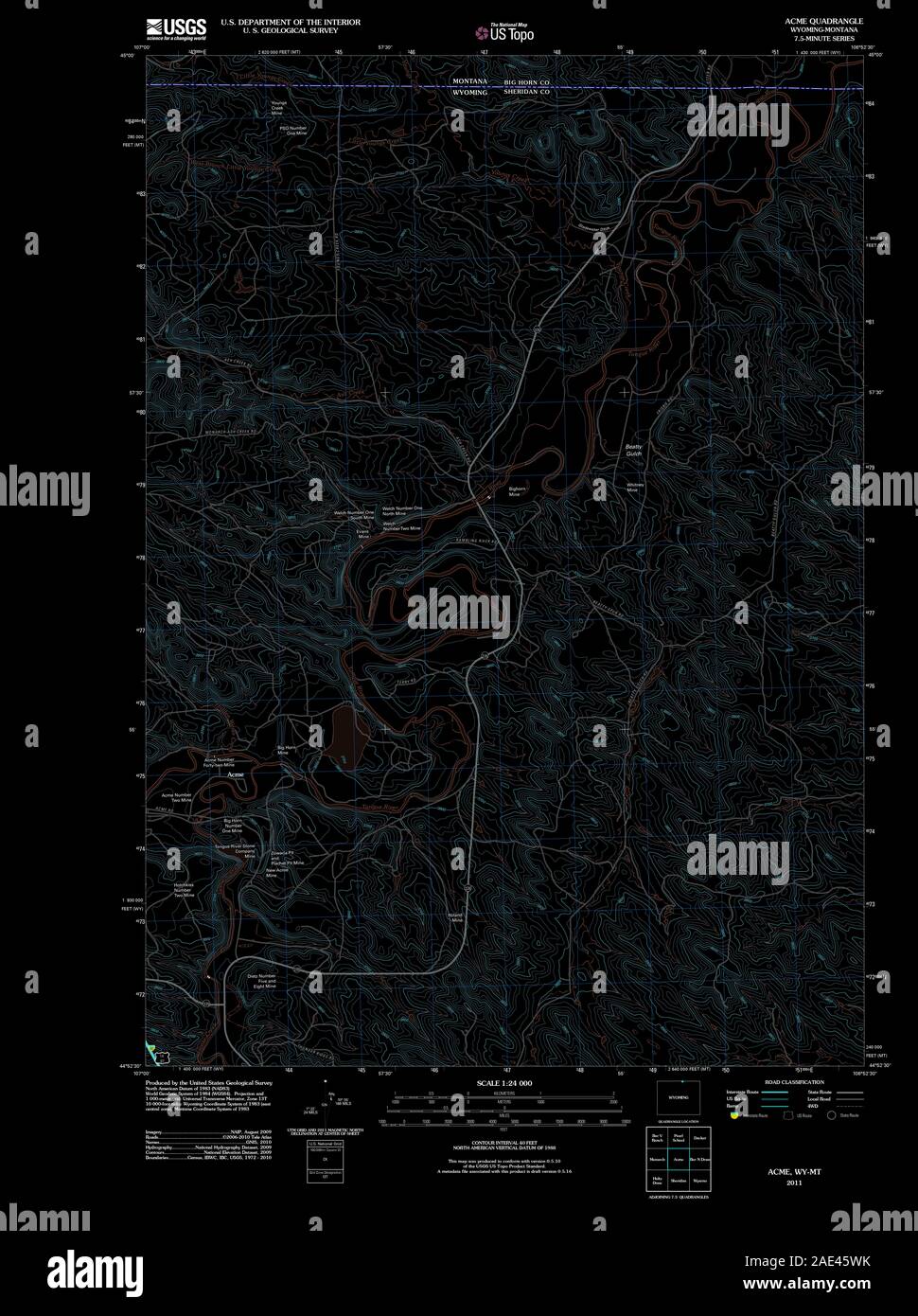 Map of acme hi-res stock photography and images - Alamy