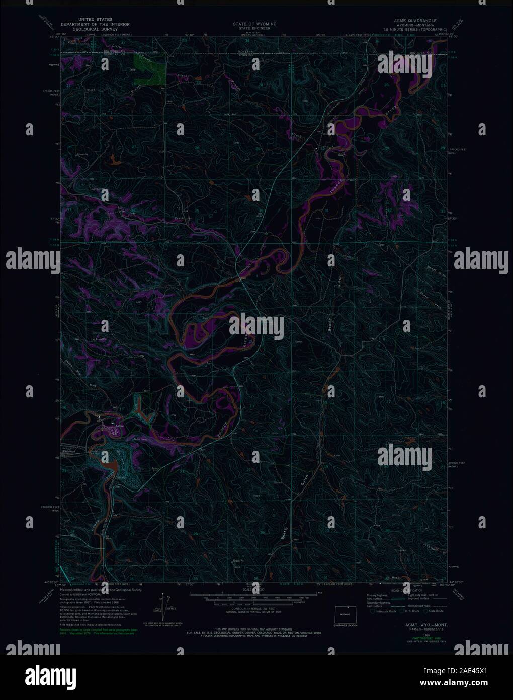 Map of acme hi-res stock photography and images - Alamy
