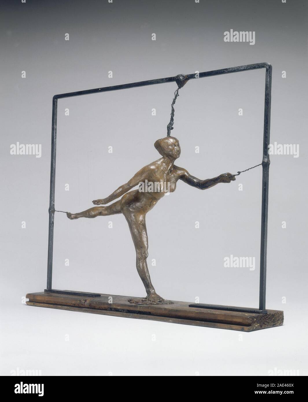 An 1885–1890 pastel by Edgar Degas depicting a dancer performing an ...