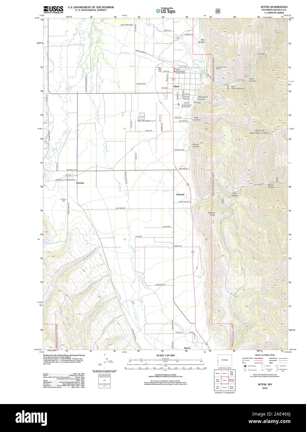 Map of afton Cut Out Stock Images & Pictures - Alamy