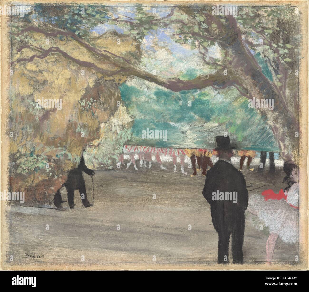 The Curtain; c. 1880 Edgar Degas, The Curtain, c 1880 Stock Photo - Alamy