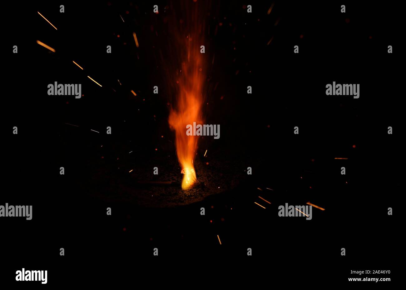 Beautiful Diwali Glowing Firecracker, fire of cracker explosion Stock ...