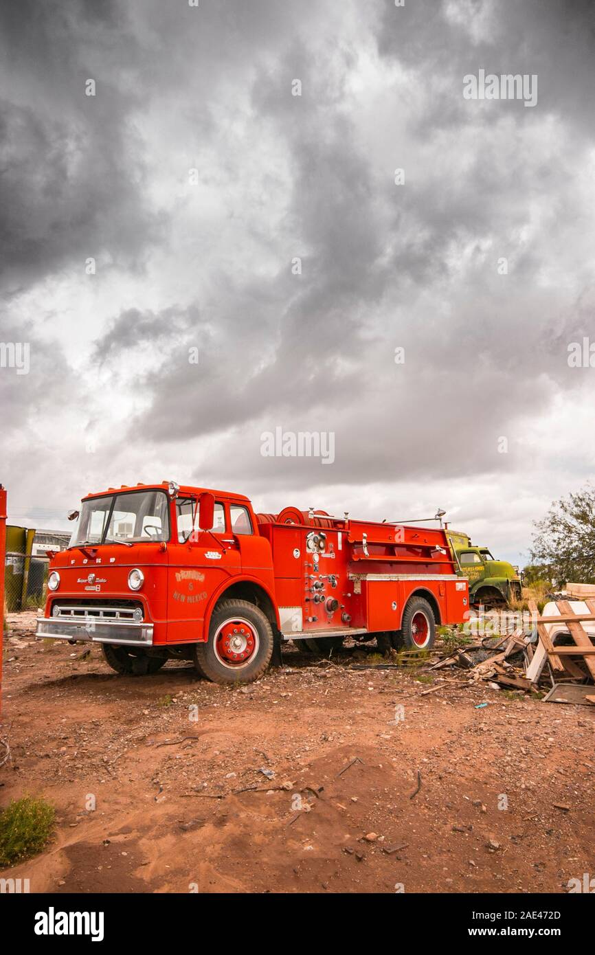 Rusty vintage american fire truck hi-res stock photography and images ...