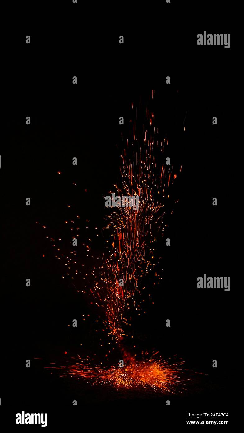 Beautiful Diwali Glowing Firecracker, fire of cracker explosion Stock ...